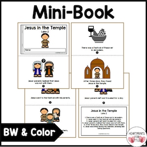 Jesus in the Temple Bible Story Sequencing Activities for Kids ...