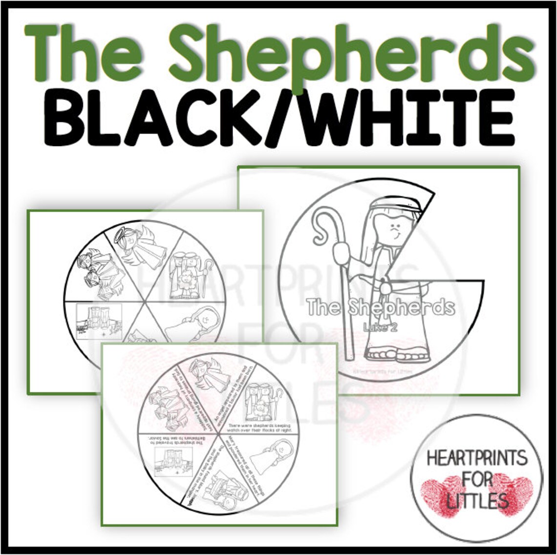 Christmas Bible Story Wheel the Shepherds Bible Story Craft - Etsy