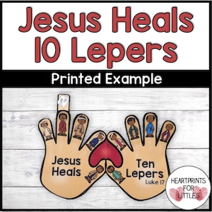 Jesus Heals 10 Lepers Bible Craft, Sunday School Thanksgiving Craft ...