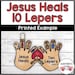 Jesus Heals 10 Lepers Bible Craft, Sunday School Thanksgiving Craft ...