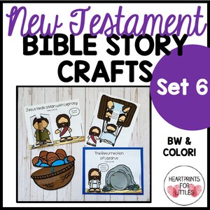 New Testament Bible Story Crafts Bundle 24 Bible Crafts for - Etsy