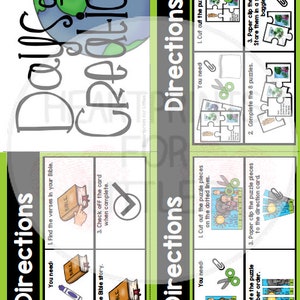 7 Days of Creation Task Cards, Bible Task Cards, Days of Creation ...