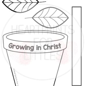 Growing in Christ Craft for Kids, Sunday School Craft, Christian Craft ...
