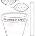Growing in Christ Craft for Kids, Sunday School Craft, Christian Craft ...
