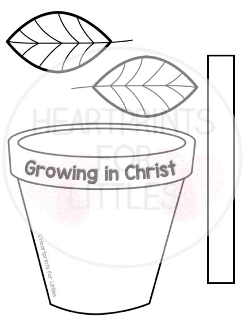 Growing in Christ Craft for Kids Sunday School Craft - Etsy