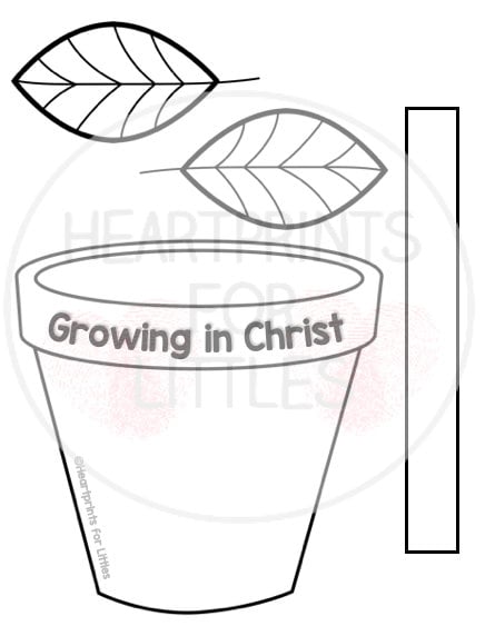 Growing in Christ Craft for Kids Sunday School Craft - Etsy UK
