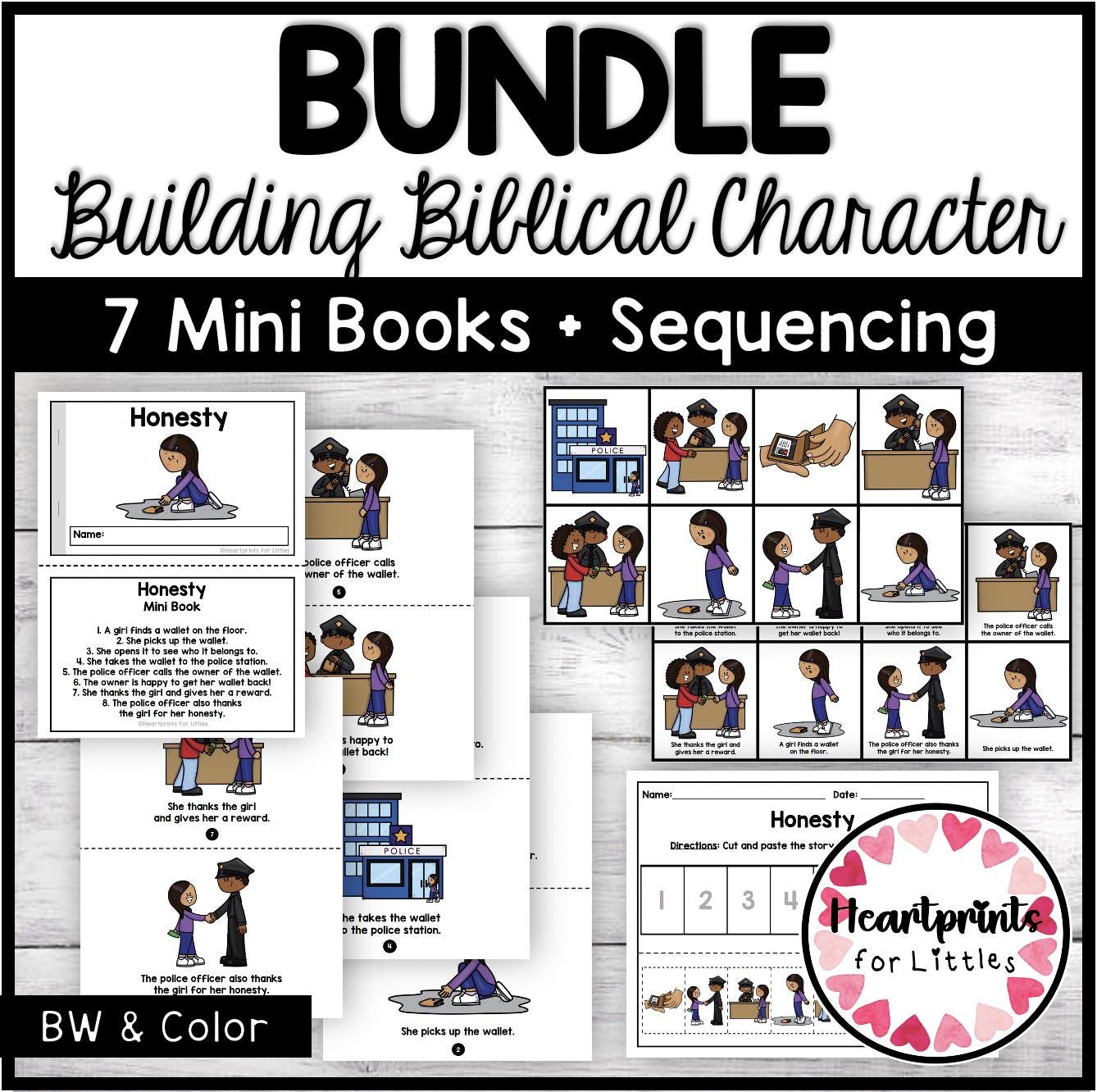 Building Biblical Character Lessons Bundle: Homeschool, Christian, and ...