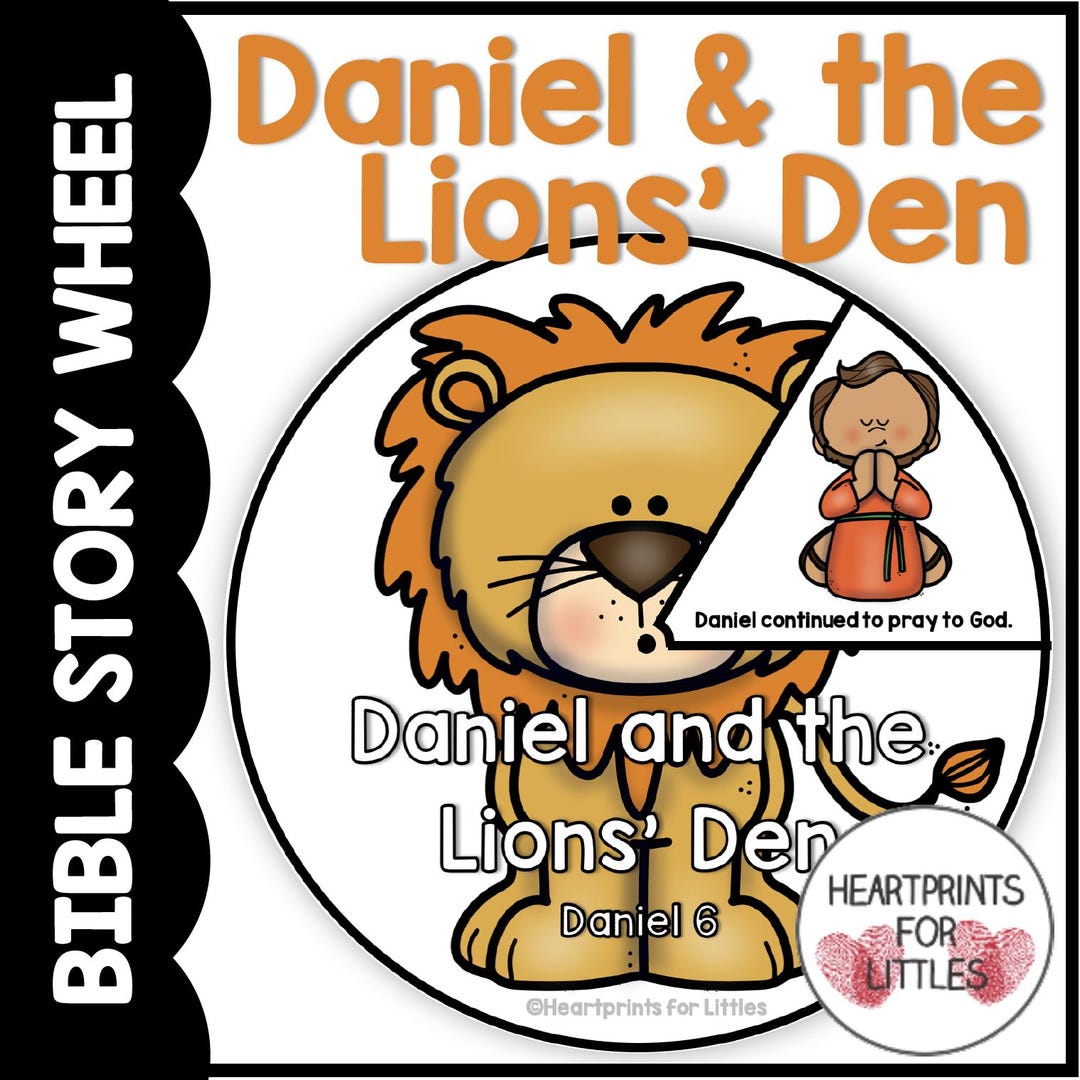 Daniel and the Lions' Den Bible Story Wheel, Daniel 6, Bible Craft ...
