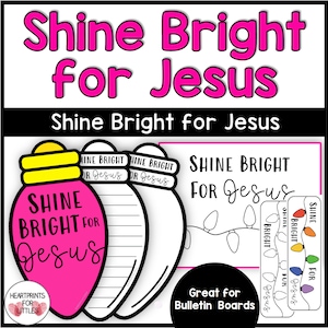Let Your Light Shine Craft Activities, Be the Light, Shine Bright for ...