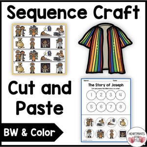 The Story of Joseph Bible Story Sequencing Activities for Kids, Joseph ...