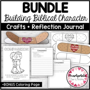 Building Biblical Character Lessons Bundle: Homeschool, Christian, and ...