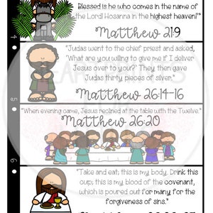 Easter Story Cards for Kids, Bible Story, Homeschool Printable, Sunday ...