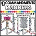10 Commandments Classroom Banners, 10 Commandments Posters, Bible ...