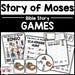 Moses Bible Story Games, Bingo, Memory Match, Scavenger Hunt & More ...