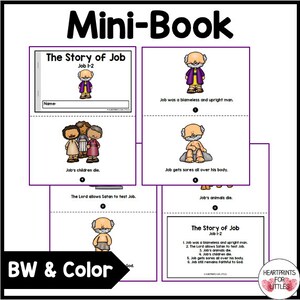 Job Bible Story Sequencing Activities for Kids, Homeschool Printable ...
