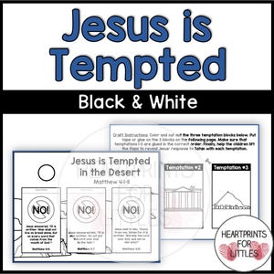Jesus is Tempted in the Desert Bible Craft for Kids, Temptation of ...