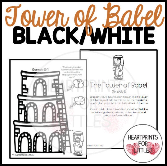 Tower of Babel Bible Craft for Kids Sunday School Craft - Etsy Canada