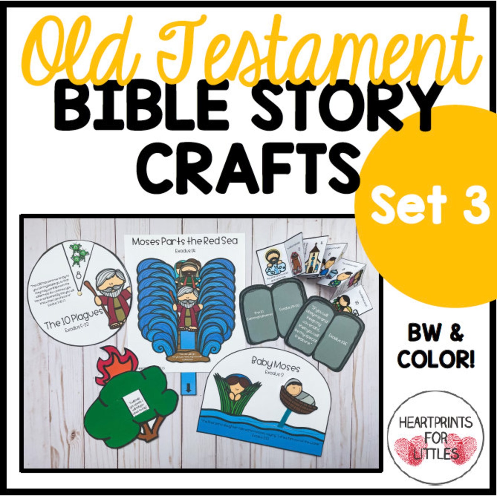 Old Testament Bible Story Crafts Bundle 24 Bible Crafts for - Etsy