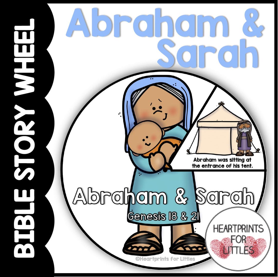 Abraham and Sarah Bible Story Wheel: Sunday School Craft (digital ...