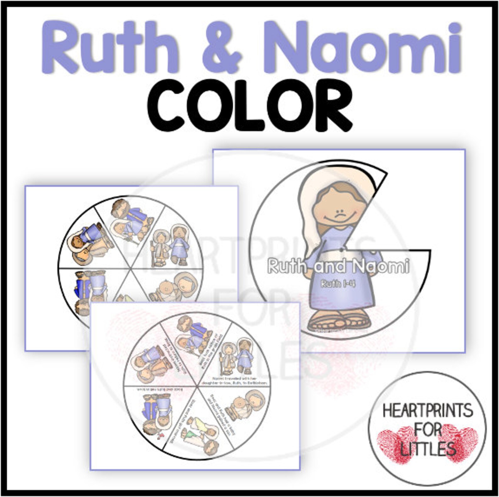 Ruth and Naomi Bible Story Wheel Bible Story Craft Sunday - Etsy