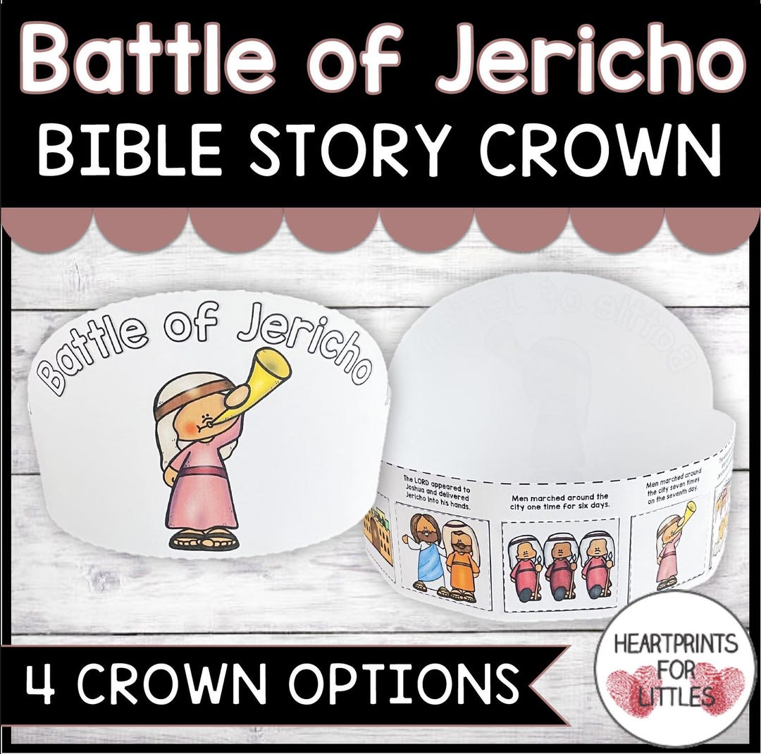 Joshua and the Battle of Jericho Bible Story Crown, Bible Headband ...