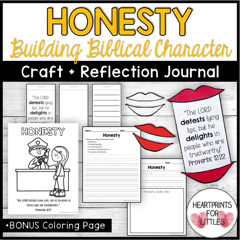 Honesty Bible Lesson & Activities, Building Biblical Character ...