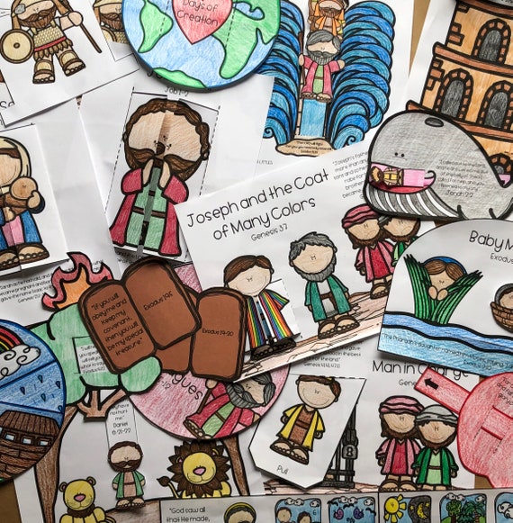 Old Testament Bible Story Crafts Bundle 24 Bible Crafts for - Etsy UK