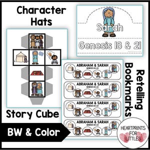Abraham and Sarah Bible Story Retelling Activities (digital Download ...