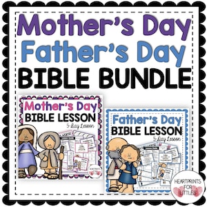 Mother's Day and Father's Day Bible Lesson Bundle, Ruth and Naomi, the ...
