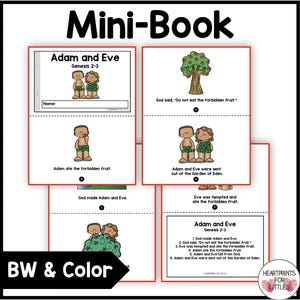 Adam and Eve Bible Story Sequencing Activities (digital Download) - Etsy