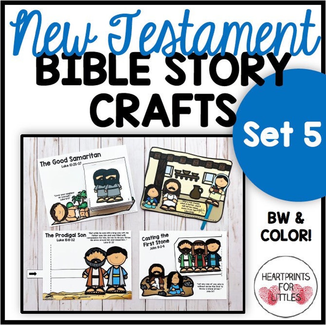 New Testament Bible Story Crafts: Set 5, Sunday School Activities and ...