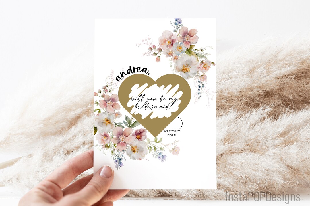 Heart Surprise Scratch off Greeting Card, Personalized Greeting Card ...