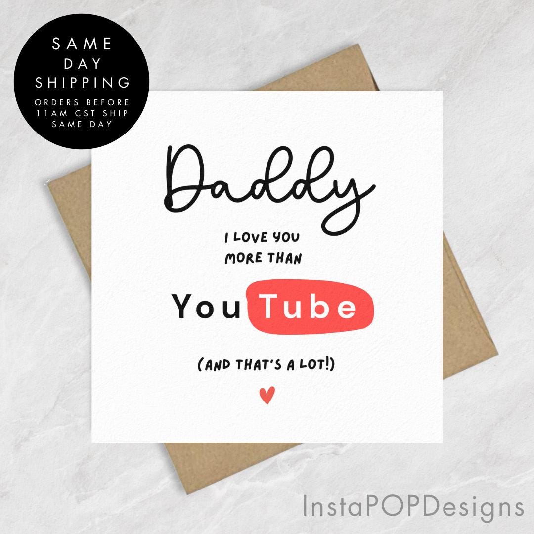 Personalized Happy Father's Day Card, Card for Him, Dad Card, Funny ...