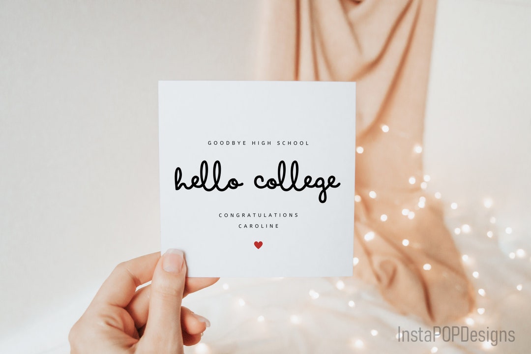 Personalized High School Graduation Card Gift for Son Daughter Niece ...