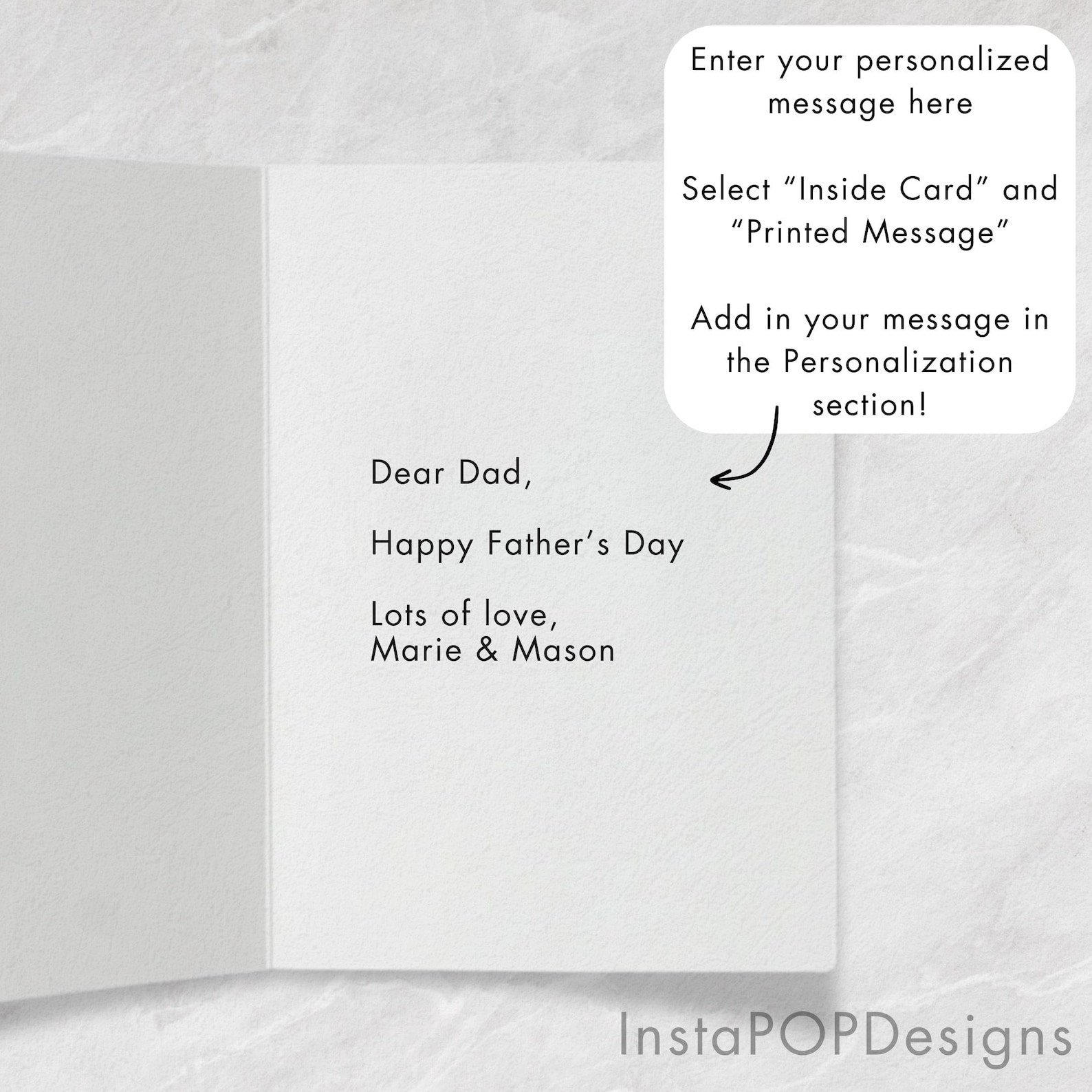 Personalized Happy Father's Day Card, Card for Him, Dad Card, Fathers ...
