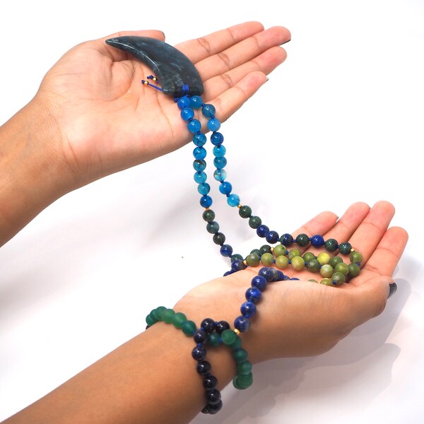 Malachite Mala - Etsy
