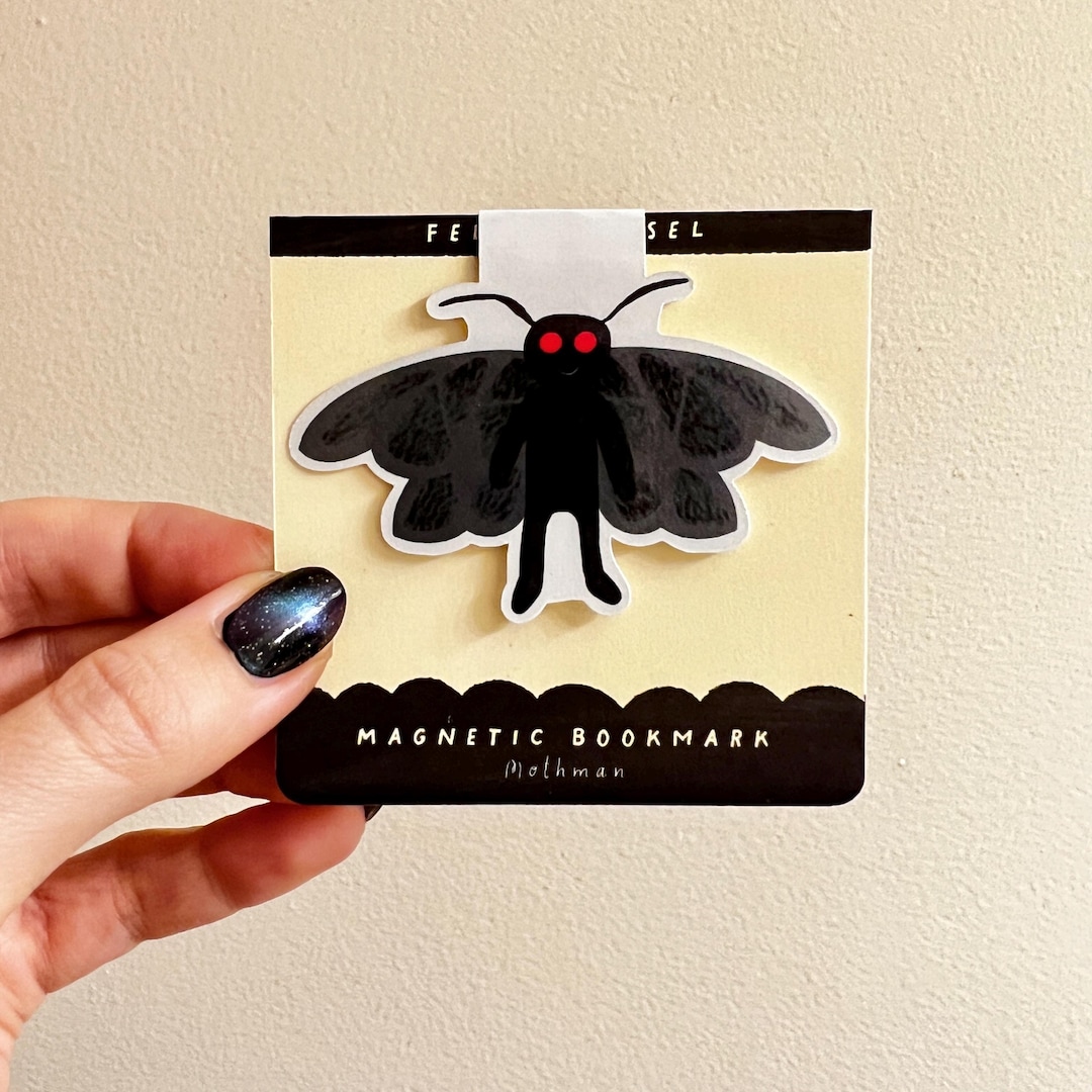Cutest Little Mothman Magnetic Bookmark - Cryptid Paranormal - Teacher ...