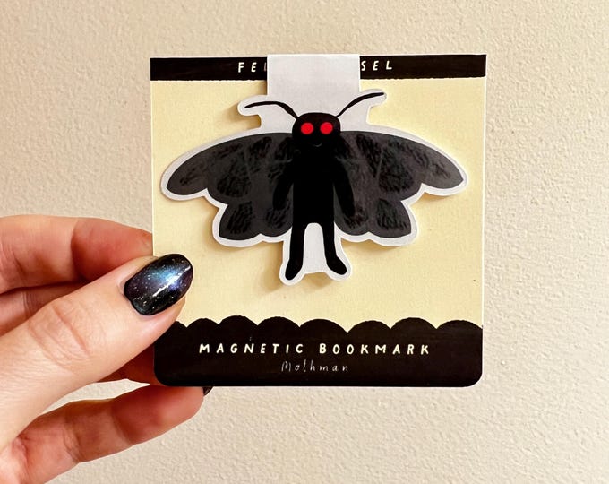 Cutest Little Mothman Magnetic Bookmark - Cryptid Paranormal - Teacher ...