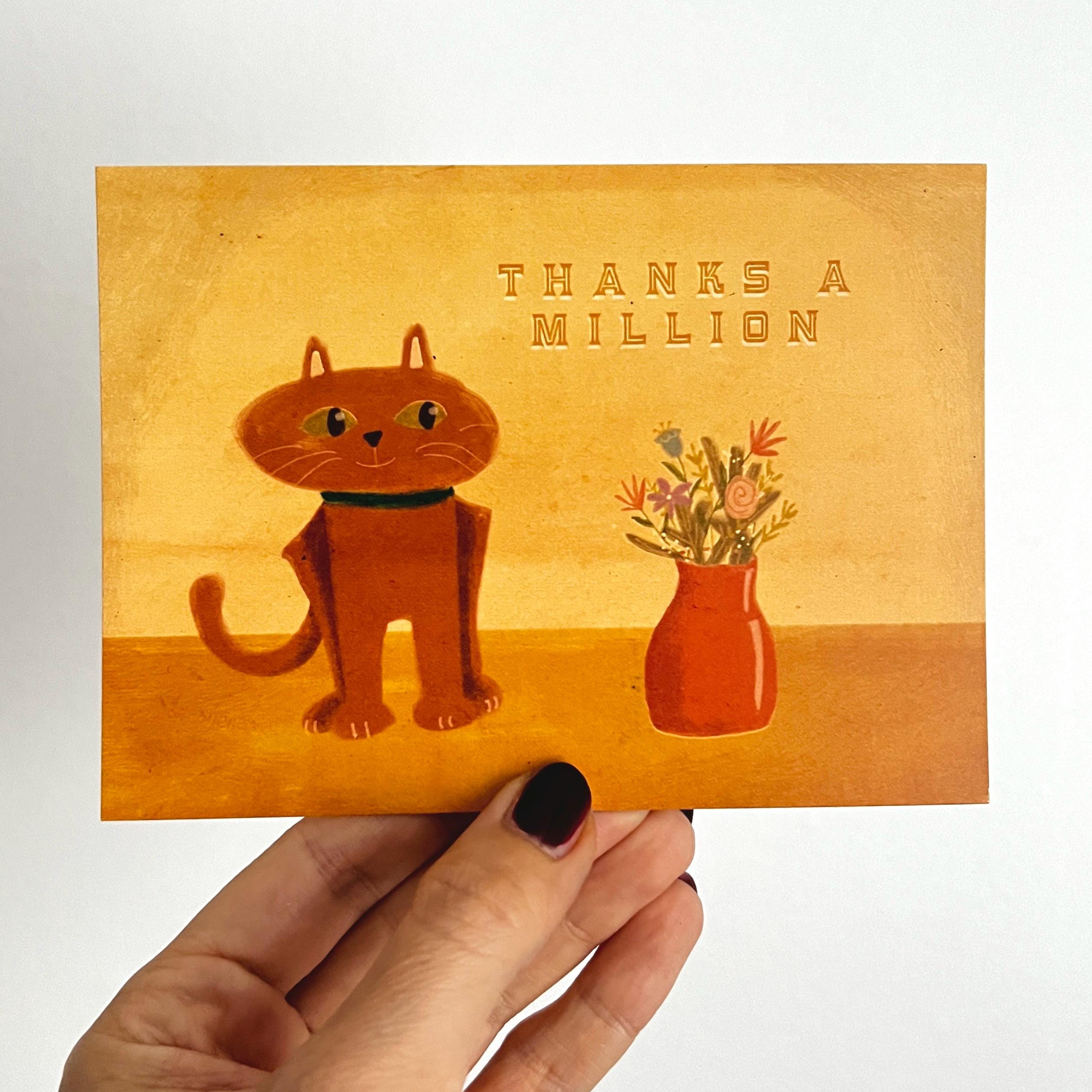 Cat Postcards, Set of 6 - Get Well Soon, Wish You Were Here Cards ...