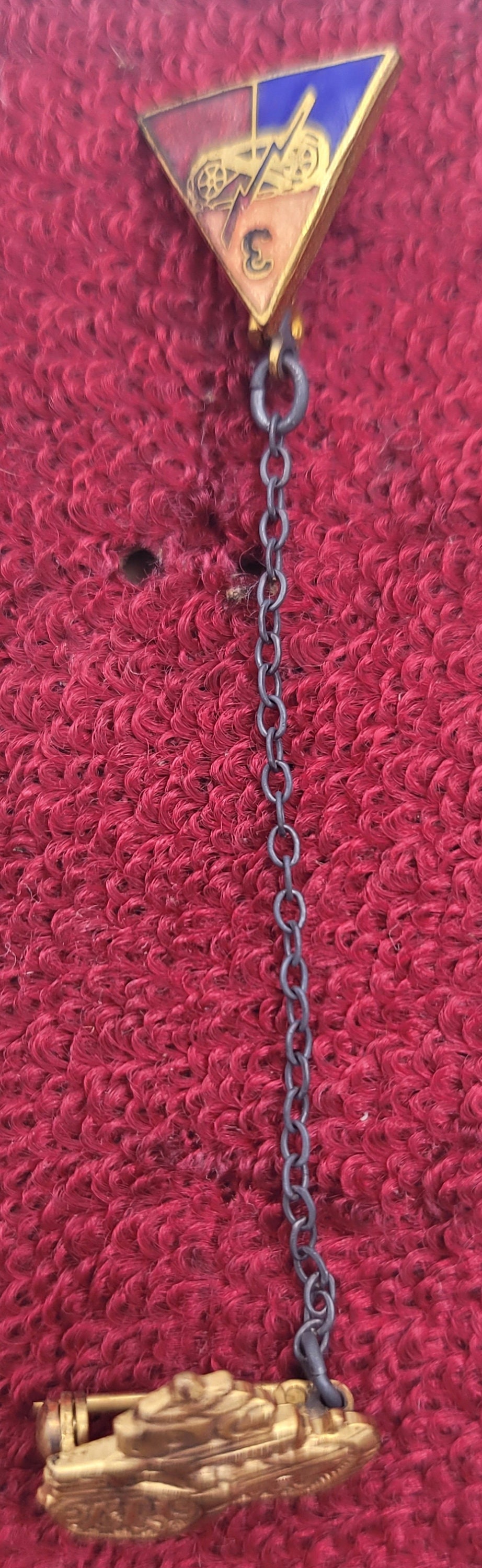 1st Armored Division Tank and Triangle Military Pin - Etsy