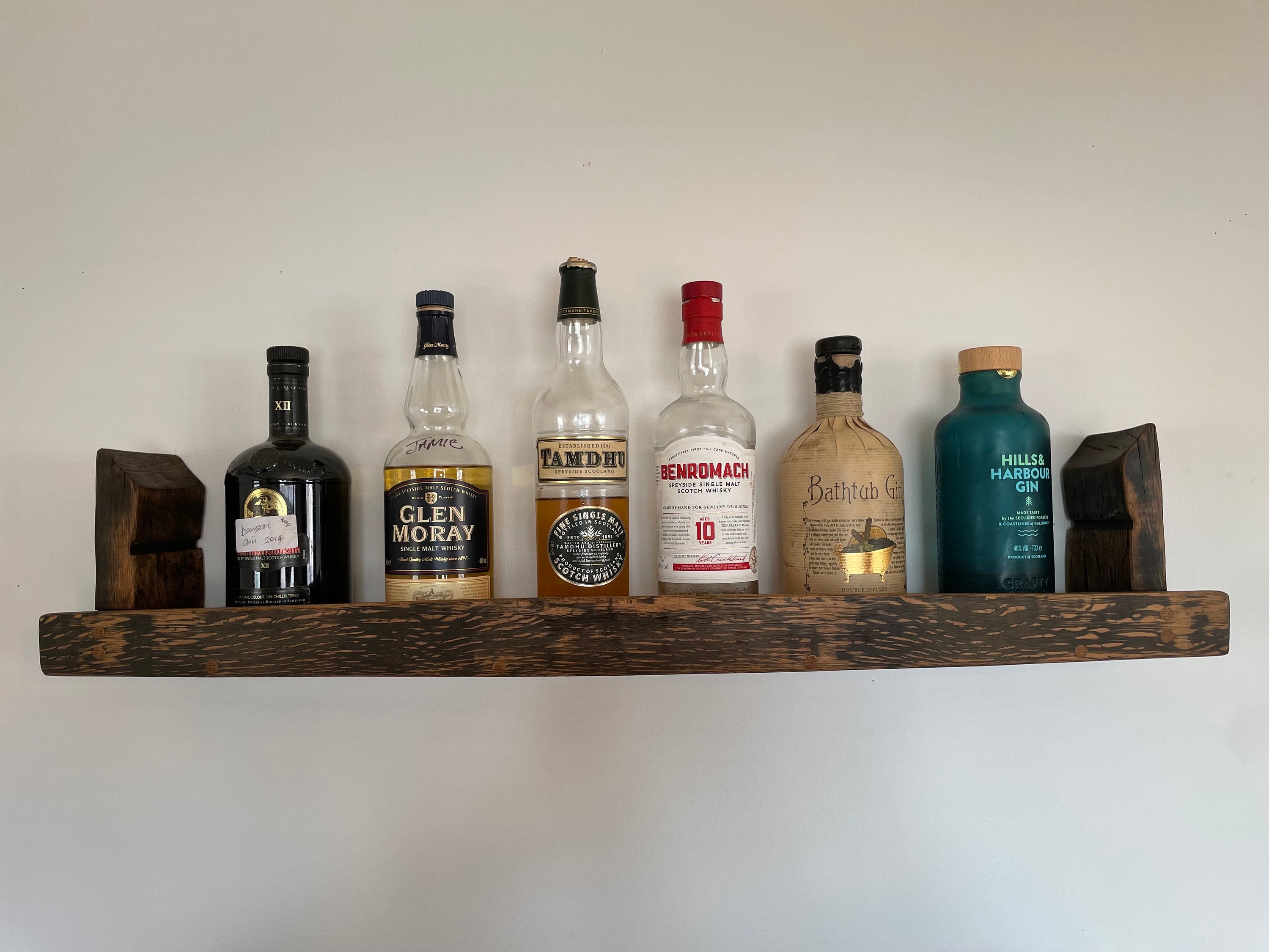 Drinks Shelf Made From Whisky Barrel Stave - Etsy UK