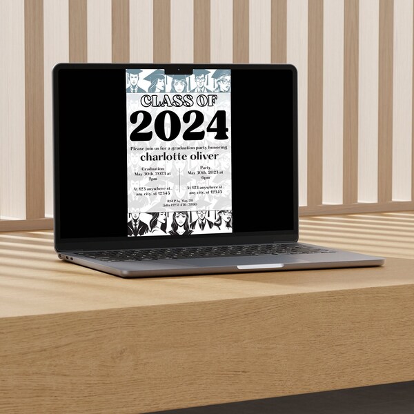 Graduation Invitation Front and Back - Etsy