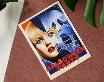 Editable Scream Ghostface 'hey Boo' Halloween Party, Costume Party ...