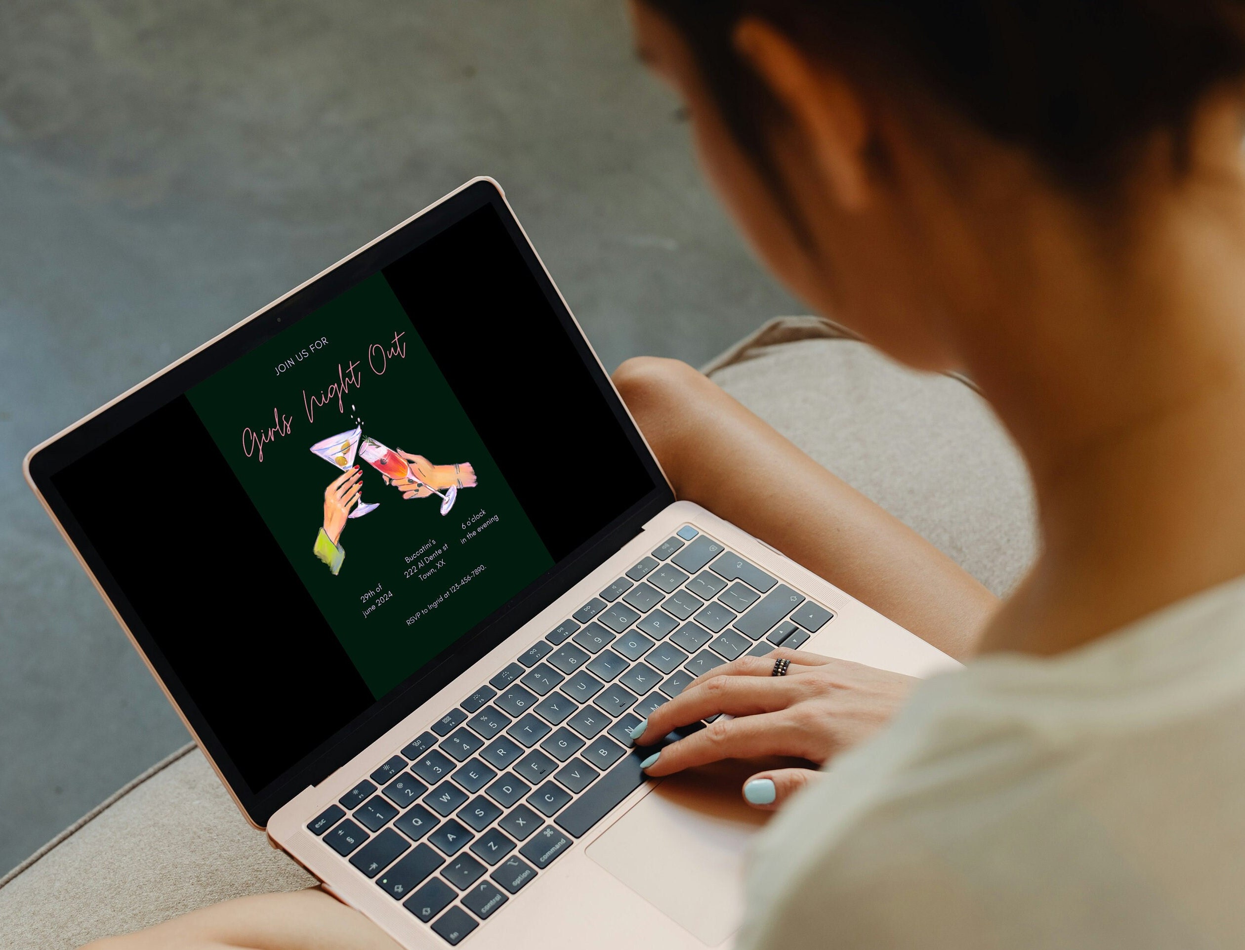 Girls Night Out Invite Template, Digital Download, Editable - Etsy