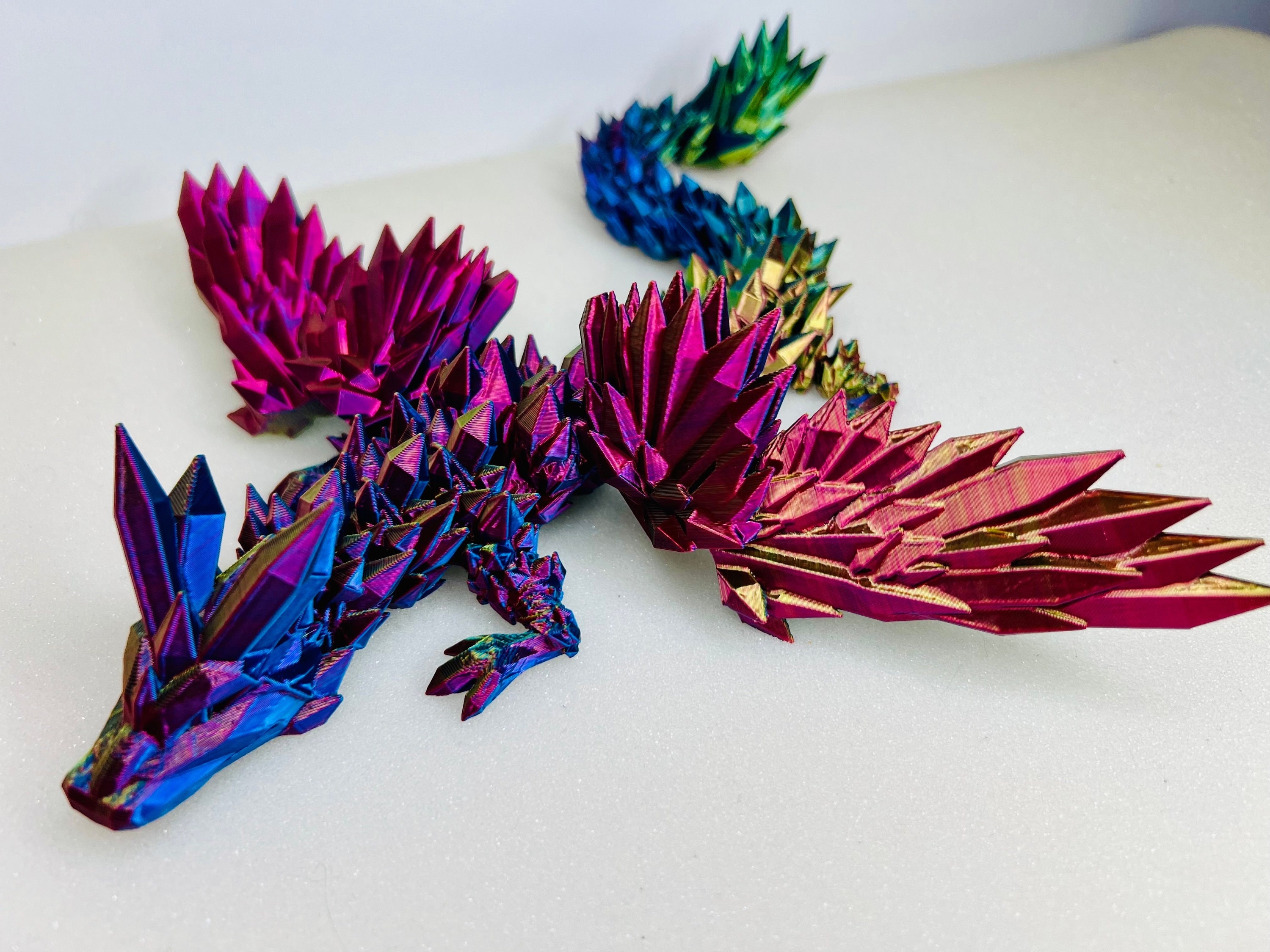 Articulating Winged Crystal Dragon - Etsy