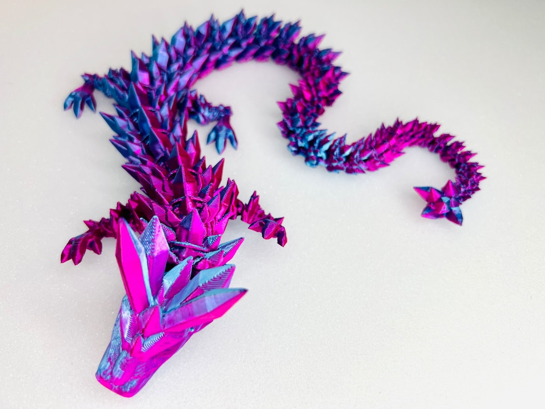 Crystal Dragon Fidget Figure - Etsy