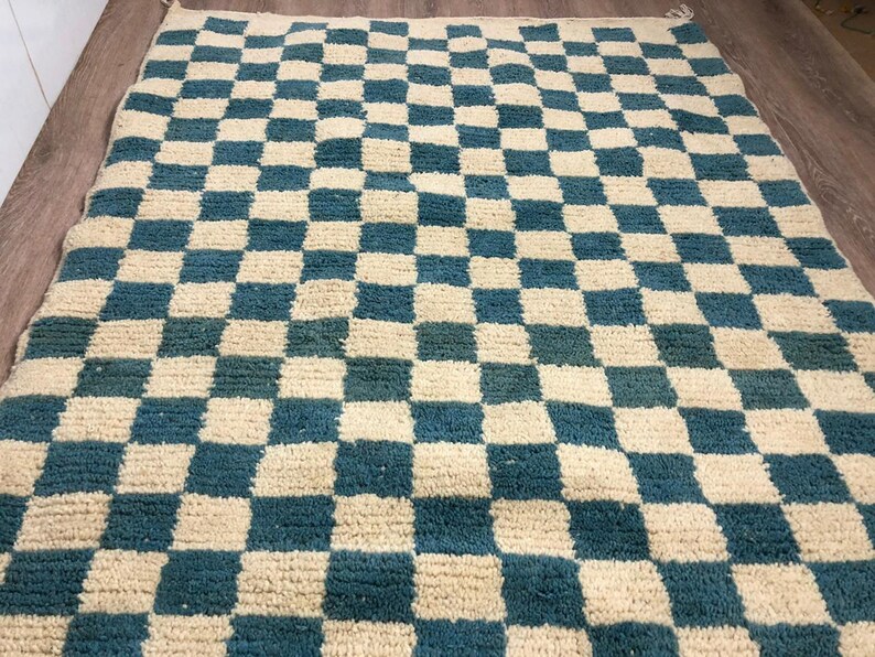 Custom Checker Rug Checkered Area Rug Checkerboard Rug | Etsy