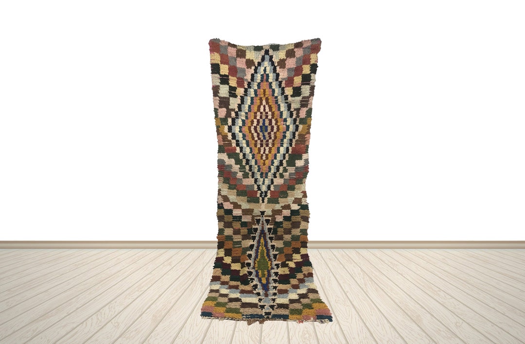 Checkered Runner 2ft X 8ft, Checker Runner Rug, Checkerboard Runner ...
