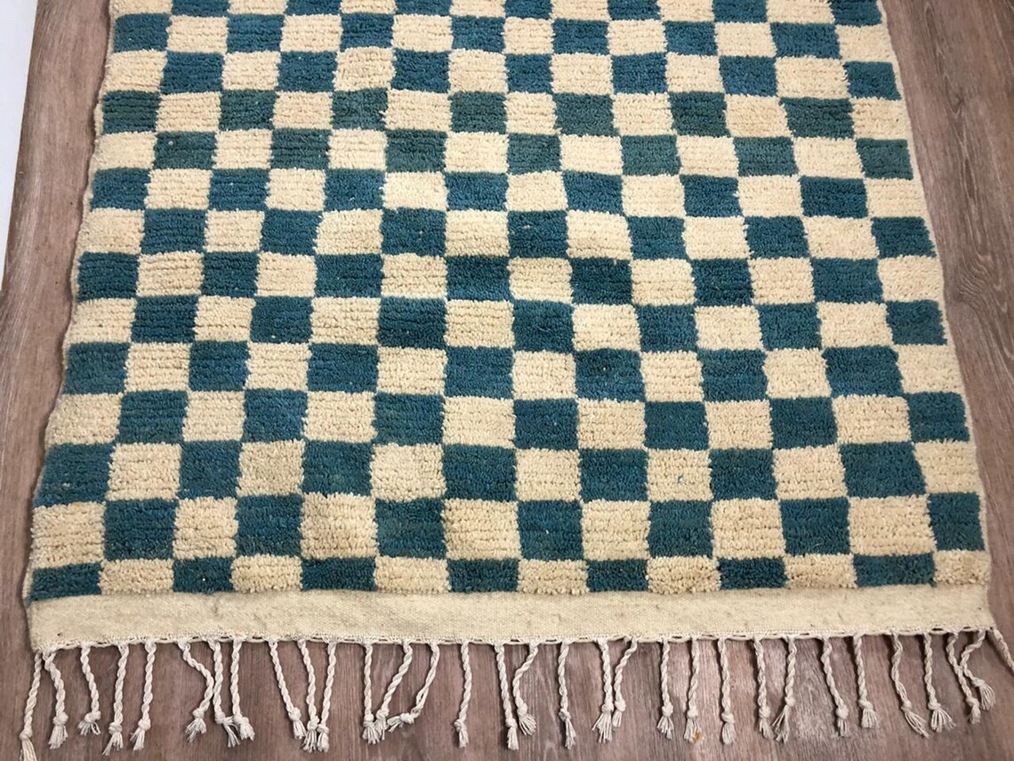 Custom Checker Rug Checkered Area Rug Checkerboard Rug | Etsy