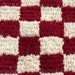 Red and White Checker Rug Custom Checkered Rug Wool Rug - Etsy